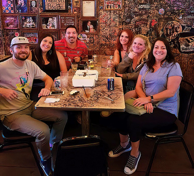 Where locals and newcomers become friends over shared baskets of burger bliss.