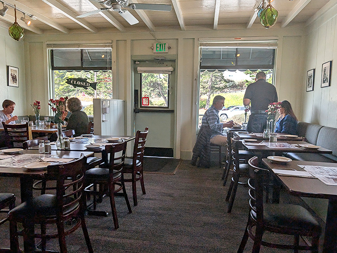 The dining room hums with the satisfied murmurs of locals and tourists alike, all united in the universal language of "mmmmm."
