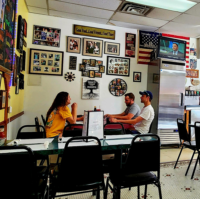 The wall of memories tells you everything: this is where Pittsburgh comes to connect. Good food becomes better in good company.