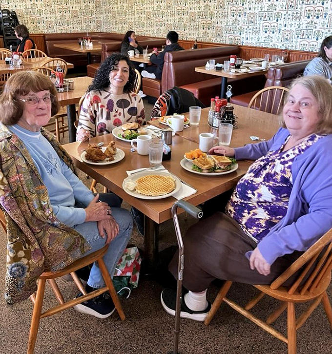 Three generations sharing pancakes and stories &ndash; the true measure of a great diner isn't just the food, but the memories made around it.