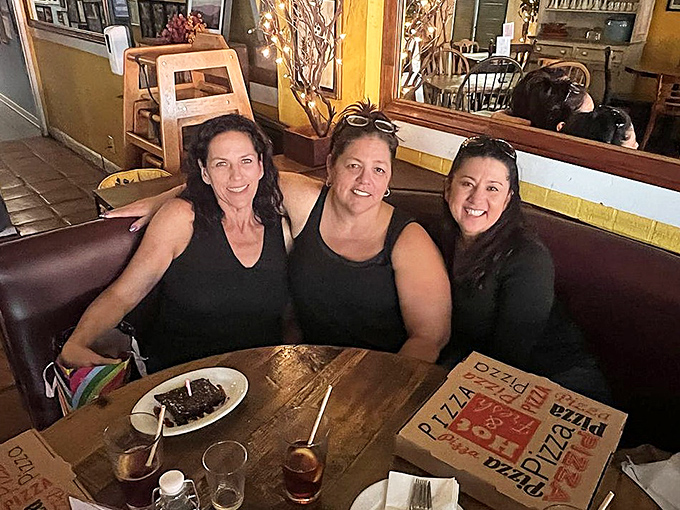 Happy diners caught in their natural habitat&mdash;the moment just before the food coma sets in but after the first heavenly bite.