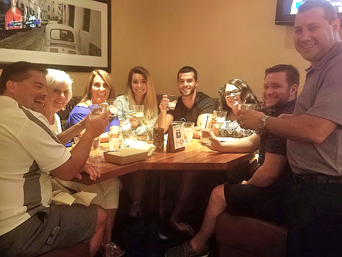 The true test of any restaurant &ndash; happy faces around the table, glasses raised in celebration of good food and better company.