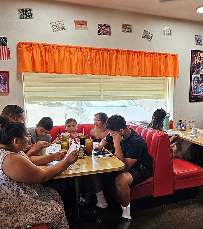 Multi-generational dining at its finest—where smartphones take a backseat to actual conversation and shared meals create lasting memories.