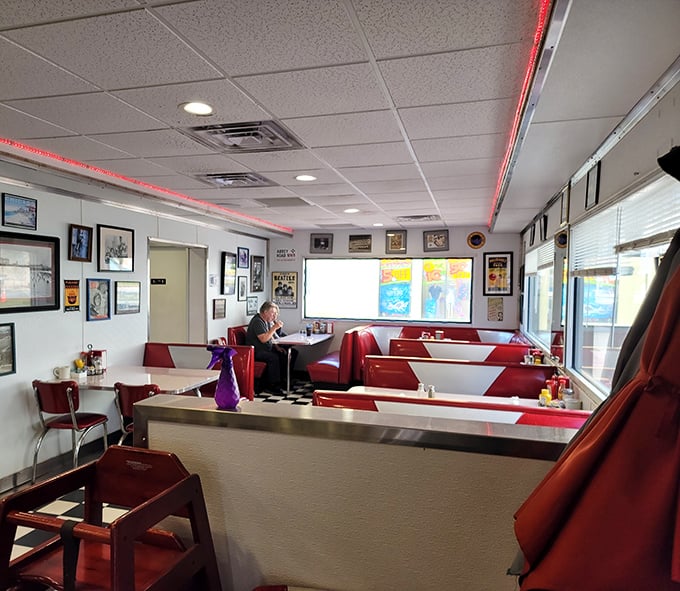 Even during quiet moments, Starlite's dining room hums with possibility&mdash;red booths waiting for the next round of hungry patrons seeking comfort food and conversation.