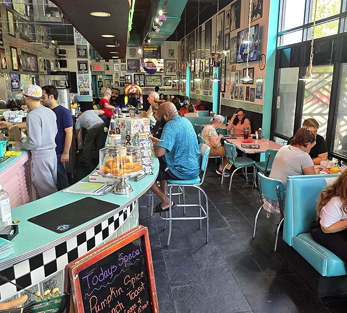 Weekend mornings bring the faithful to worship at the altar of breakfast, where strangers become neighbors over shared syrup and coffee refills.
