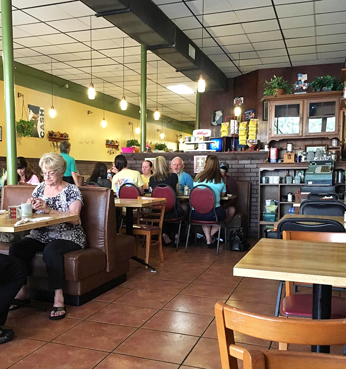 The dining room hums with conversation and clinking silverware, a symphony of community that's become increasingly rare in our digital world.