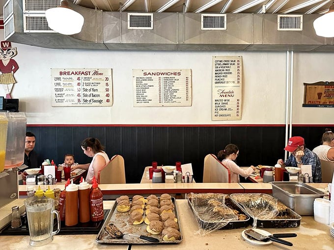 Where memories are made: Badger fans and families sharing tables, conversations, and the universal language of "pass the syrup, please."