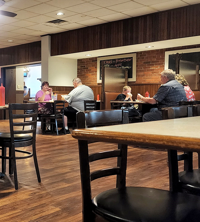 The dining room hums with the soundtrack of satisfaction&mdash;forks clinking, conversations flowing, and the occasional appreciative "mmm" from nearby tables.