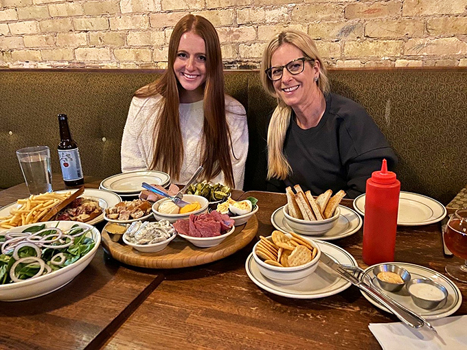 The Lazy Susan board&mdash;where Wisconsin's finest meats and cheeses gather like old friends at a reunion. Happiness is always served family-style.