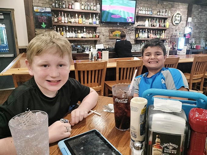 The bar area at Fork's Inn: where families gather, sodas fizz, and memories are made between bites of Pennsylvania's finest tavern fare.