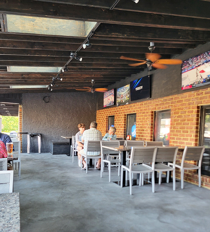 The outdoor patio offers a breezy alternative for those sunny Pennsylvania days when good food tastes even better with a side of fresh air.