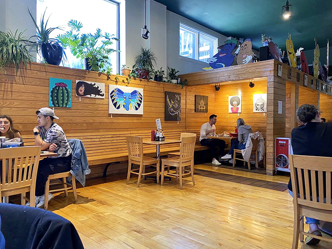 Tommy's wooden booths and art-adorned walls create the perfect setting for both first dates and fiftieth anniversary celebrations.