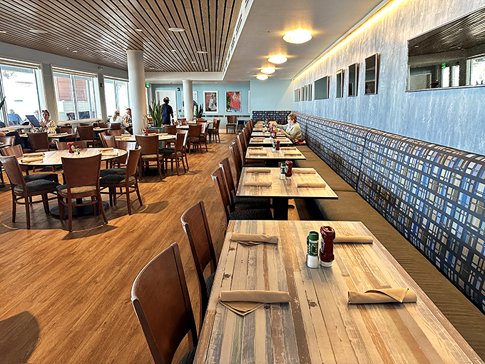 Clean lines, natural light, and tables positioned for maximum Gulf-gazing &ndash; they've mastered the art of coastal dining ambiance.