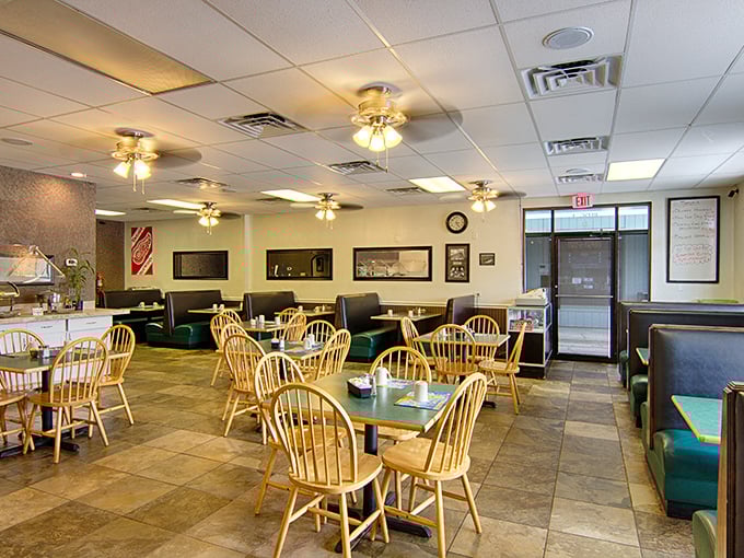 The dining room where strangers become neighbors and everyone feels like a regular, even on their first visit.