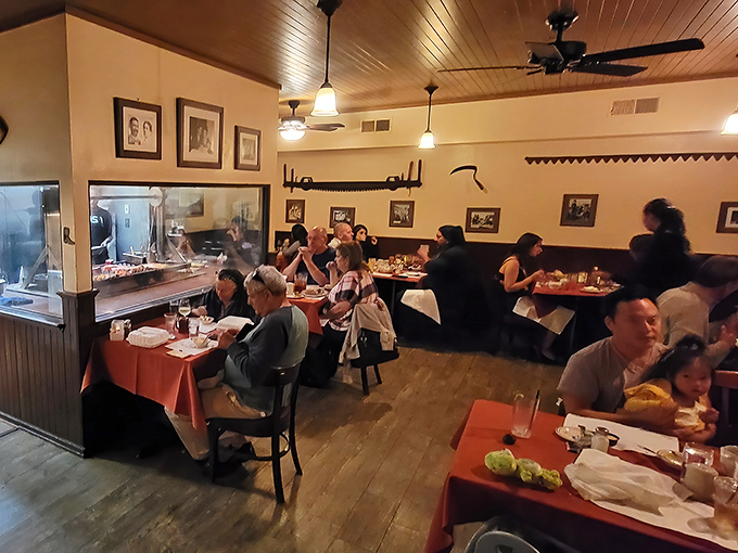 The dining room hums with the symphony of satisfaction—clinking glasses, appreciative murmurs, and the occasional gasp of delight at first bites.