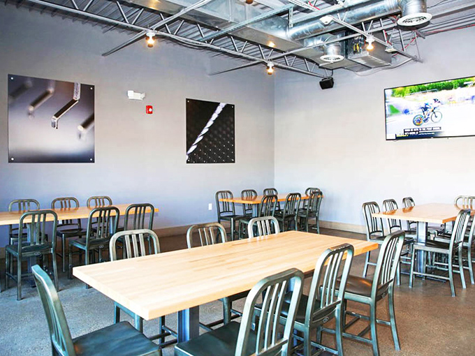 Minimalist dining done right. These tables have witnessed first dates, family celebrations, and the silent contemplation that follows the perfect bite.