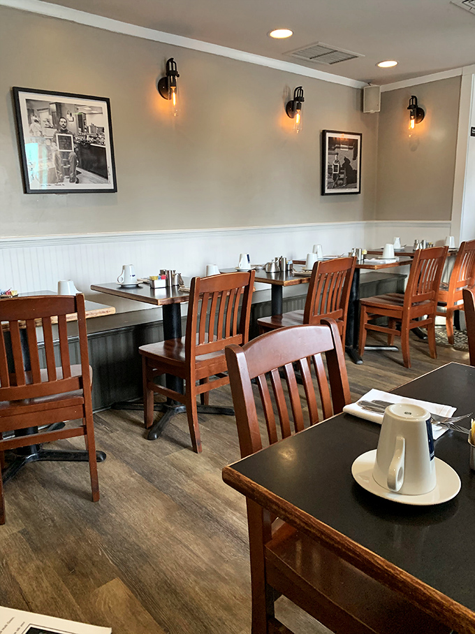 Where morning conversations flow as smoothly as the endless coffee refills.