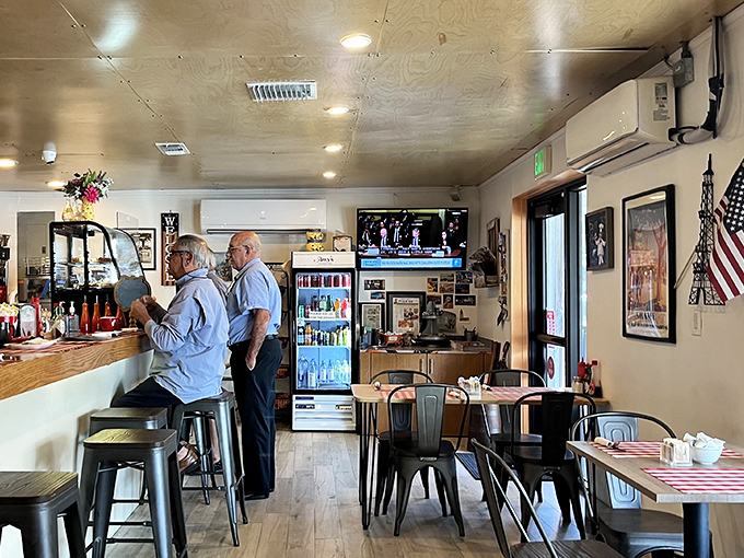 The dining area strikes that perfect balance between "neighborhood gem" and "I should have made reservations" cozy.