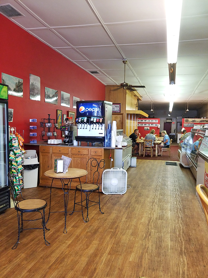 The wooden floors have stories to tell, while those vintage ice cream parlor chairs have supported generations of happy customers.