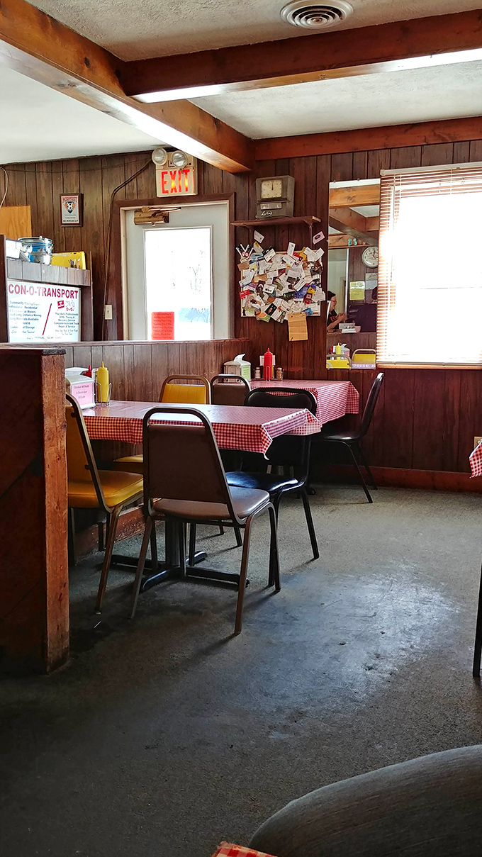 Another angle of the dining area reveals the true soul of Rod's&mdash;a place where conversations flow as easily as the coffee refills.
