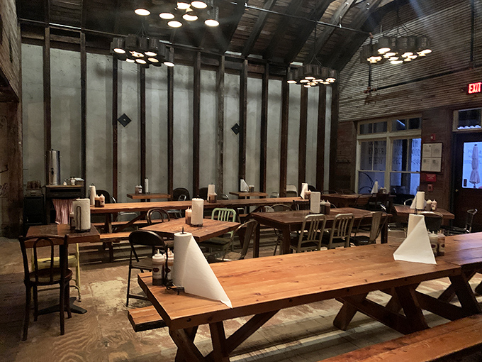 Communal tables that turn strangers into friends united by the universal language of "pass the sauce, please."