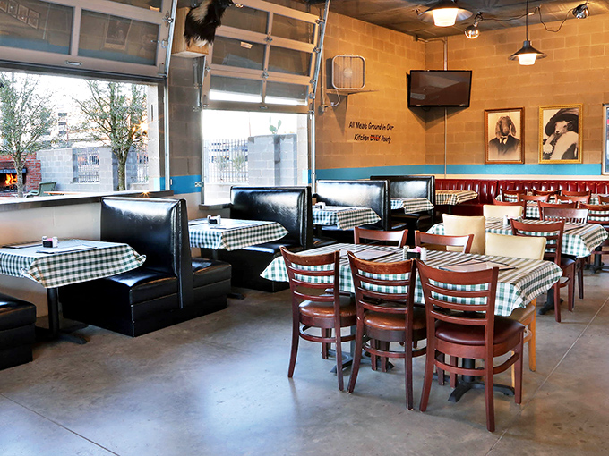 Classic diner vibes meet modern comfort in a dining room where every meal feels like a special occasion.