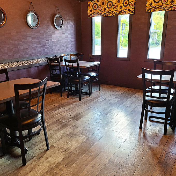 The dining area offers that perfect blend of "nice enough for a special occasion" yet "comfortable enough to wear your favorite jeans."