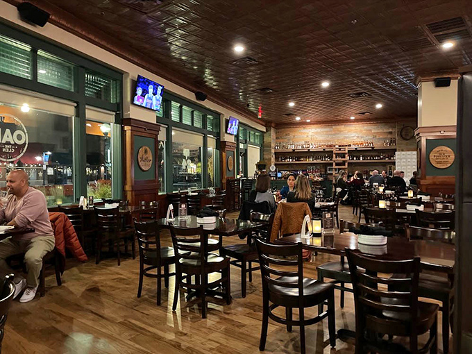 Evening at Oak transforms the dining room into a warm sanctuary where strangers become friends and first dates become relationships over exceptional food.