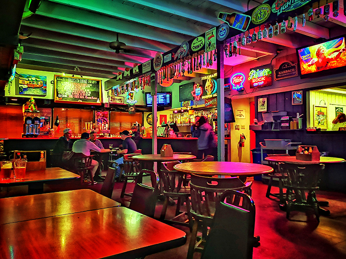 When the neon lights hit just right, Billy's transforms from neighborhood joint to electric wonderland, where every table holds the promise of satisfaction.