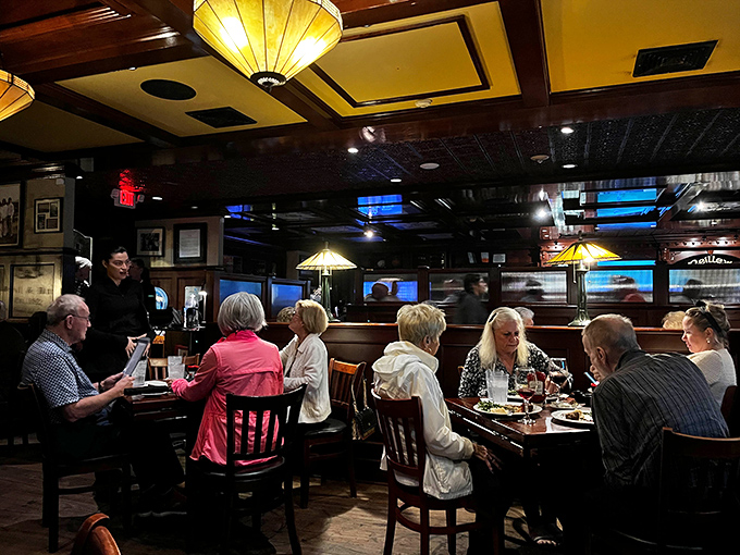 The dining room hums with the soundtrack of satisfaction&mdash;clinking glasses, warm conversation, and the occasional gasp of delight.
