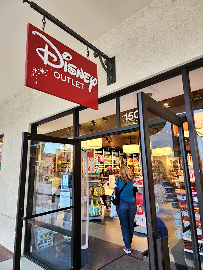 The Disney Outlet: where adults get more excited than kids about finding character merchandise without the theme park markup.