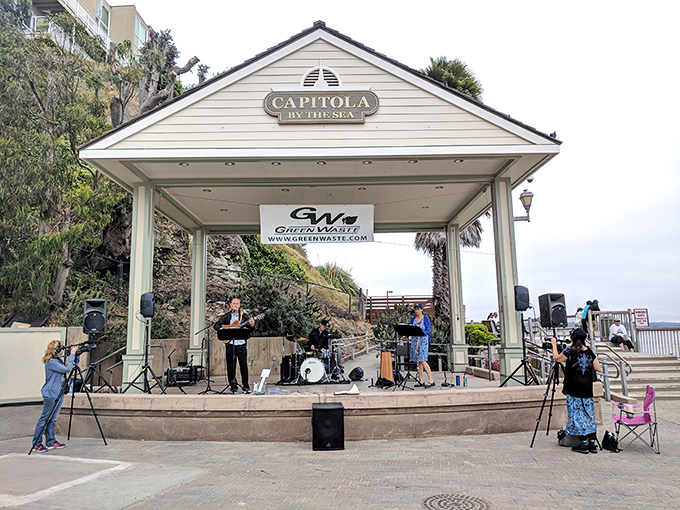 The Esplanade Park bandstand hosts live music with the Pacific as backup vocals&mdash;proving that some concert venues come with better views than others.