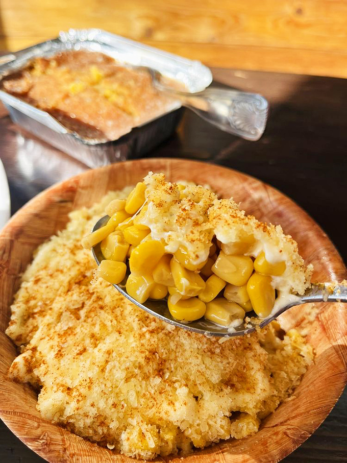 Not your average corn side dish&mdash;this esquites comes dressed for the occasion with a sprinkle of what might be the world's most perfect topping.