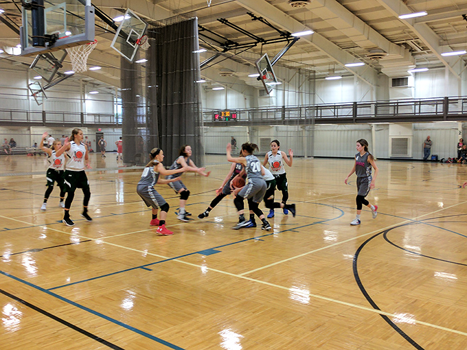 Local athletes battle it out on the court, proving small-town competition can be just as fierce without the big-city ticket prices.