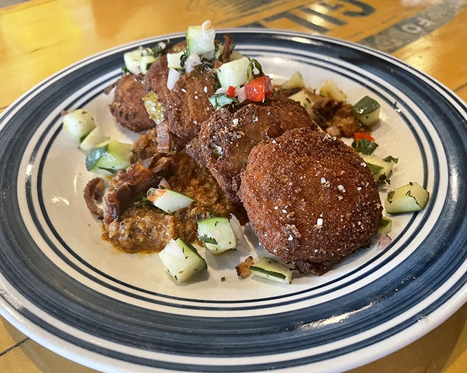 Ceviche and tortilla chips on a cobalt blue plate&mdash;a refreshing flavor fiesta that makes your taste buds feel like they're on spring break.