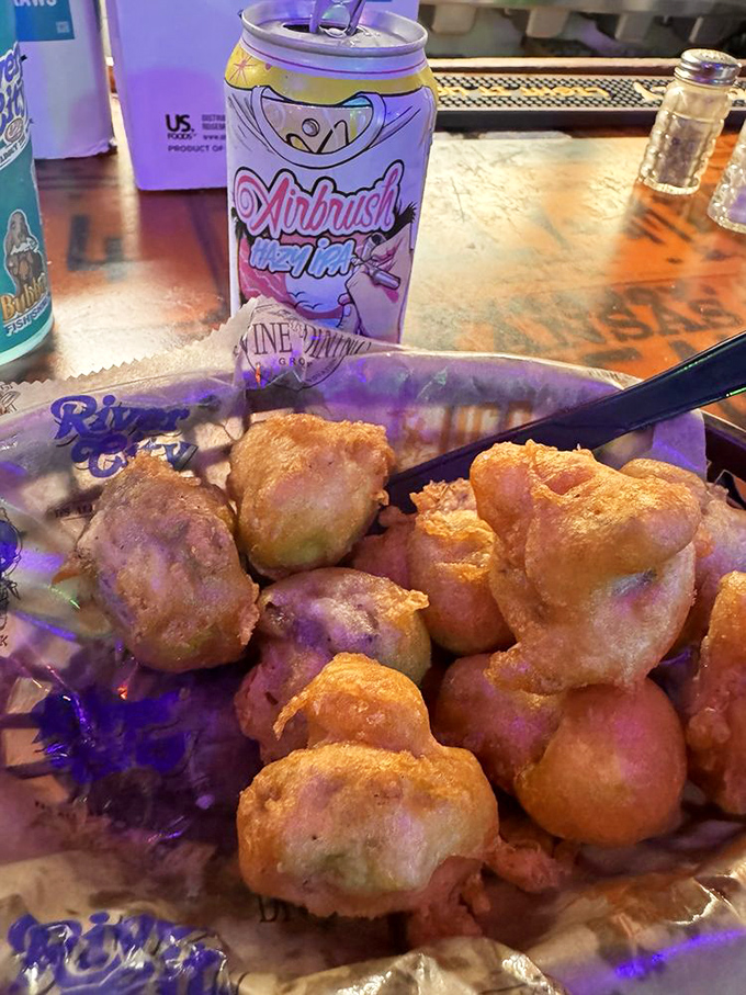 Fried mushrooms that could convert even the most dedicated fungus-phobe. These golden orbs of joy make eating vegetables feel like cheating on your diet.