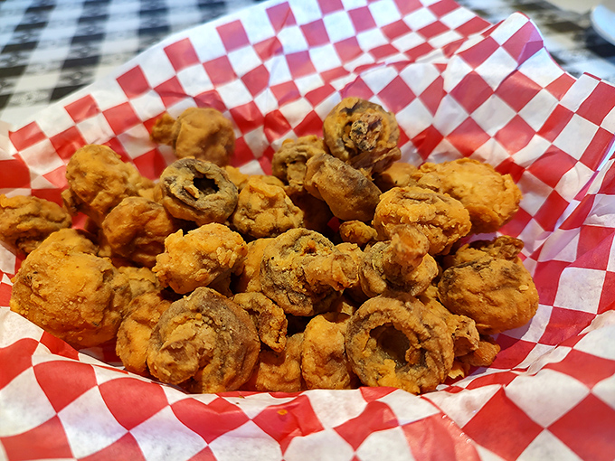These golden-fried mushrooms aren't just appetizers&mdash;they're little flavor bombs that disappear from the basket faster than you can say "one more, please."