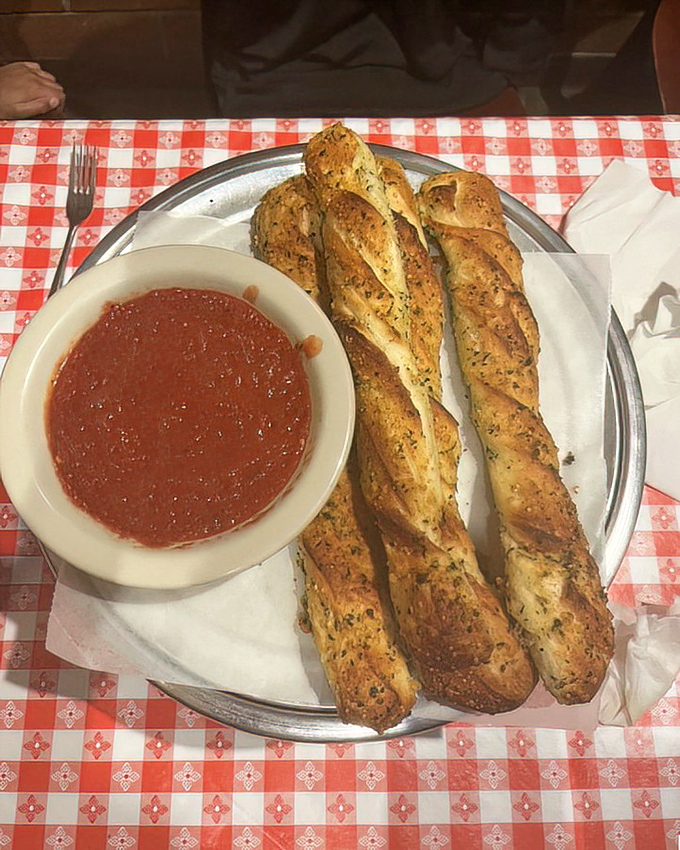 These garlic breadsticks stand at attention, ready to march straight into your heart and stomach.