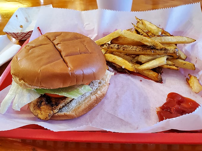 A chicken sandwich that doesn't need trendy marketing campaigns&mdash;just honest cooking and the promise of satisfaction between two buns.