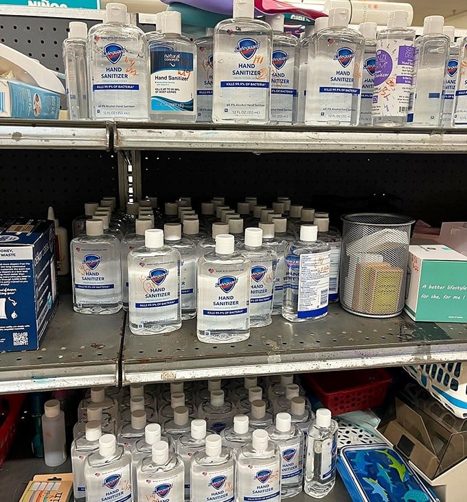 Even thrift stores adapted to pandemic times, offering essentials like hand sanitizer alongside vintage treasures &ndash; practical magic at its finest.