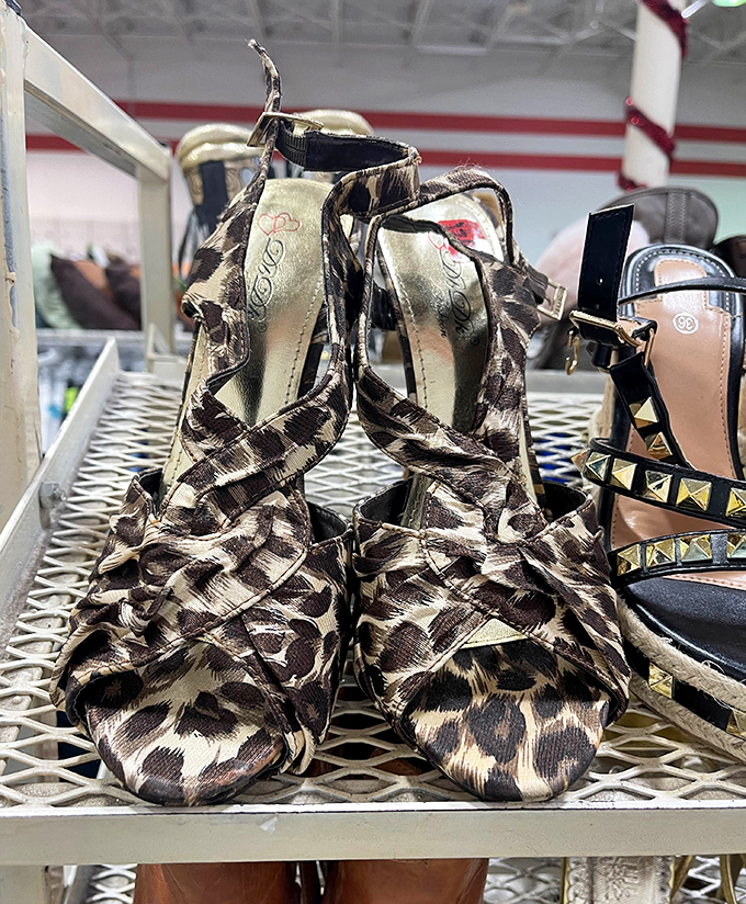 Leopard print heels with attitude to spare. These shoes have stories to tell&mdash;most of them probably shouldn't be repeated in polite company. 