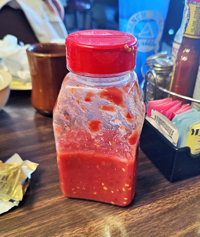 Homemade salsa that's seen things &ndash; a bottle of liquid personality that's not afraid to bring the heat to your breakfast party.