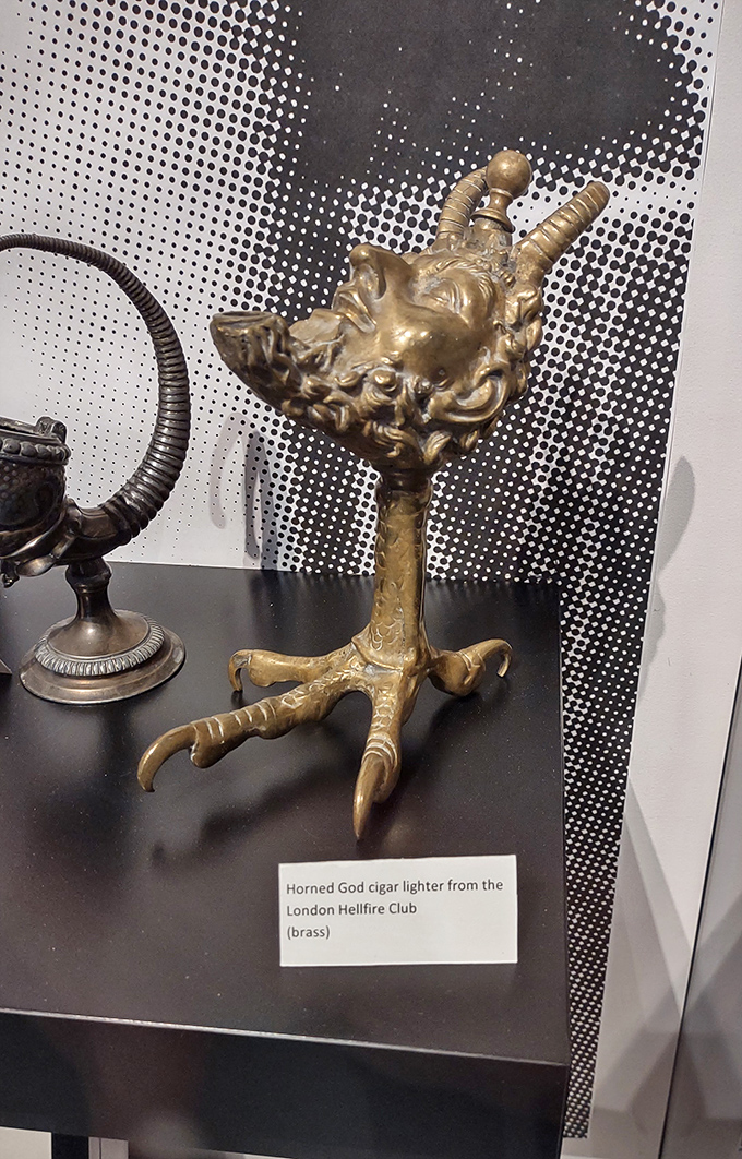 This brass Horned God cigar lighter from London's Hellfire Club isn't your average BIC. Imagine the conversations that started when someone pulled this out at a party.