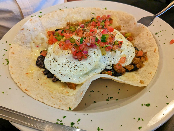 These Huevos Rancheros don't just cross borders&mdash;they erase them. Fresh pico de gallo adds a splash of color that wakes up your taste buds.