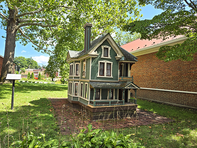This charming miniature Victorian house at the Historical Society proves that even in the 1800s, people understood the appeal of tiny homes.