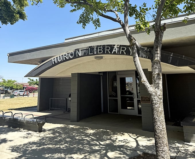 The Huron Library stands as a testament to the town's commitment to knowledge and community, a quiet refuge on scorching summer afternoons.