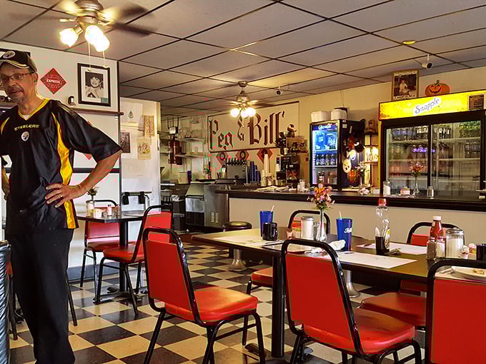 The diner's interior isn't designed by some hip restaurant consultant&mdash;it evolved naturally, like the best conversations over coffee.