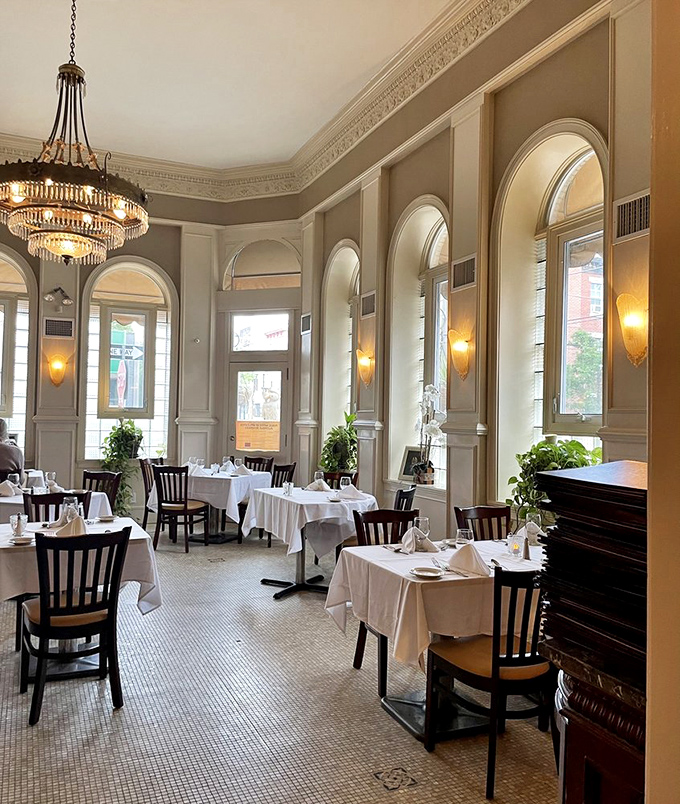 High ceilings, elegant chandeliers, and a dining room bathed in natural light&mdash;this isn't just a restaurant, it's a cathedral of carbs.