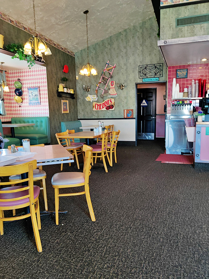 The cheerful interior feels like dining in your favorite aunt's kitchen &ndash; if your aunt had impeccable taste in vintage decor and comfort seating.