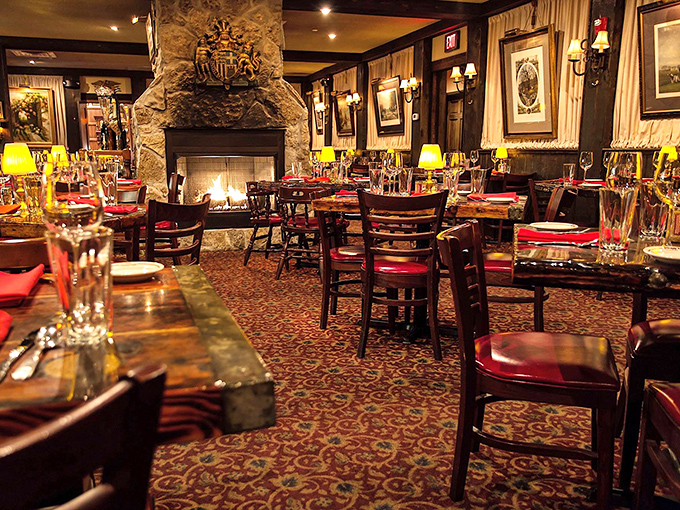 The stone fireplace anchors the room like a wise elder, having witnessed countless proposals, celebrations, and "just because" Tuesday dinners.